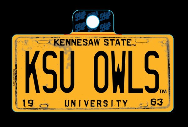 STICKER STATE LICENSE LIFESTYLE BLUE 84 | KSU BOOKSTORE