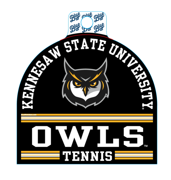 STICKER TENNIS FOUR STRIPE BLUE 84 | KSU BOOKSTORE